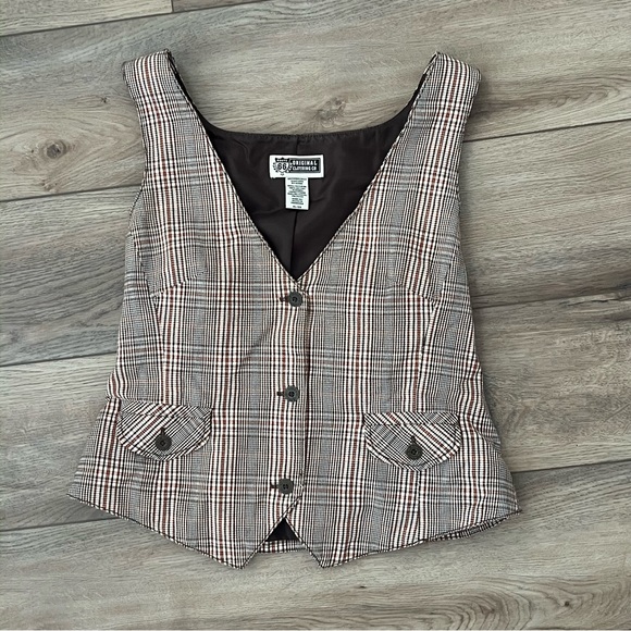 Route 66 | Jackets & Coats | Route 66 Original Plaid Tailored Vest ...